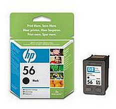HP No.56 Ink Cartridge Black InkJet Print Cartridge (450 pages) - C6656AE