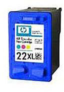 HP No.22XL Tri-Colour Inkjet Print Cartridge - C9352CE