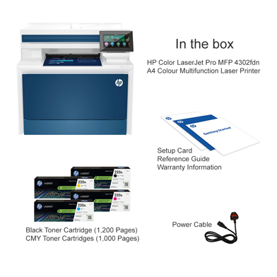 HP Colour LaserJet Pro MFP 4303fdw A4 Colour Multifunction Laser ...