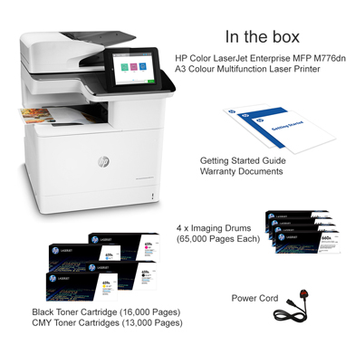 HP LaserJet Enterprise 700 colour MFP M776DN A3 Colour Multifunction ...