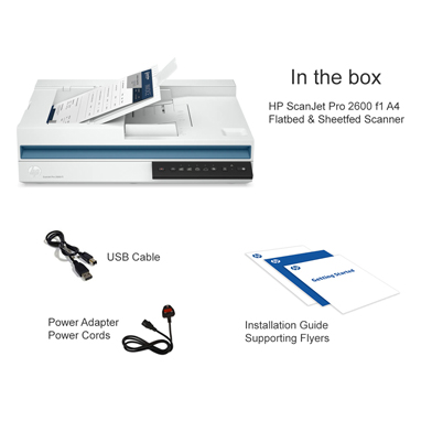 HP ScanJet Pro 2600 f1 A4 Flatbed & Sheetfed Scanner - PRHP20G05A