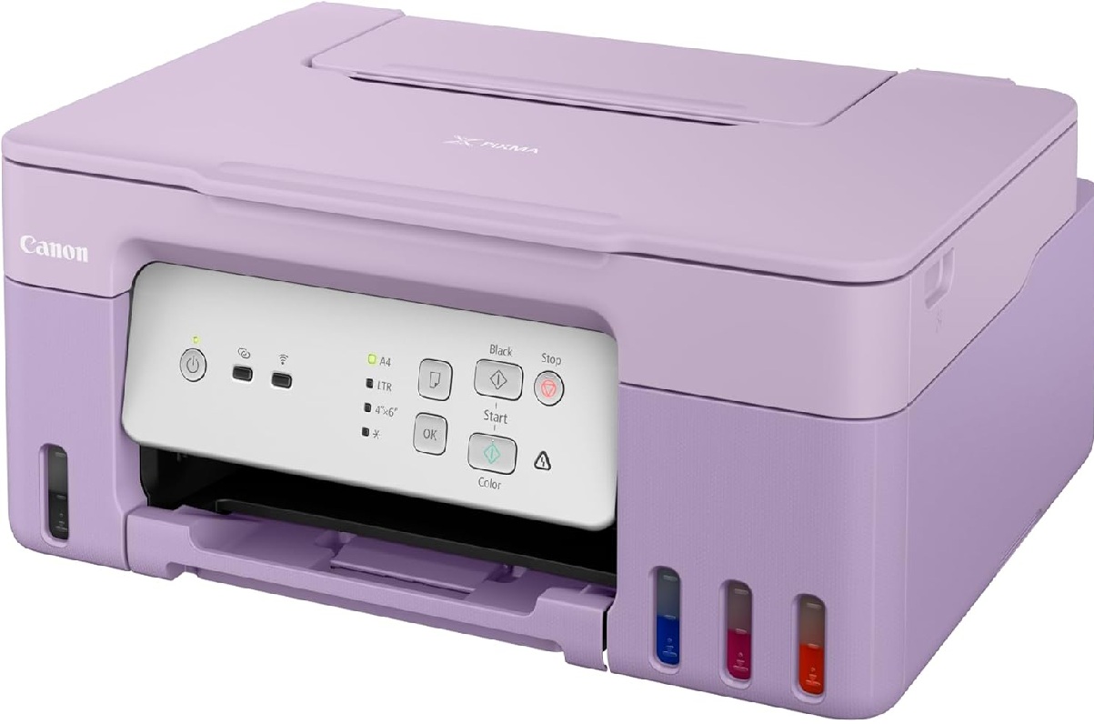 Canon PIXMA G3430 MegaTank (Purple) A4 Colour Multifunction Inkjet ...